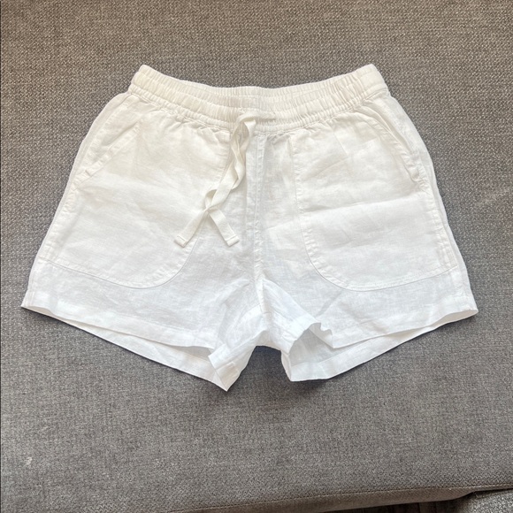Quince | Shorts | Quince Womens White Linen Cargo Shorts | Poshmark